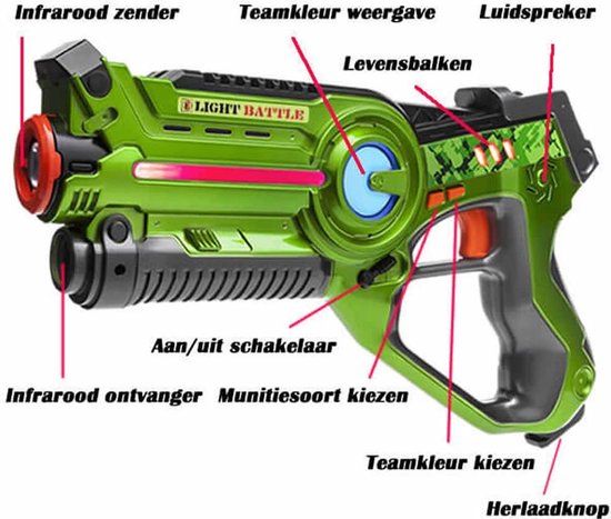 Light Battle Active lasergun | Lasergame gun - Groen | bol
