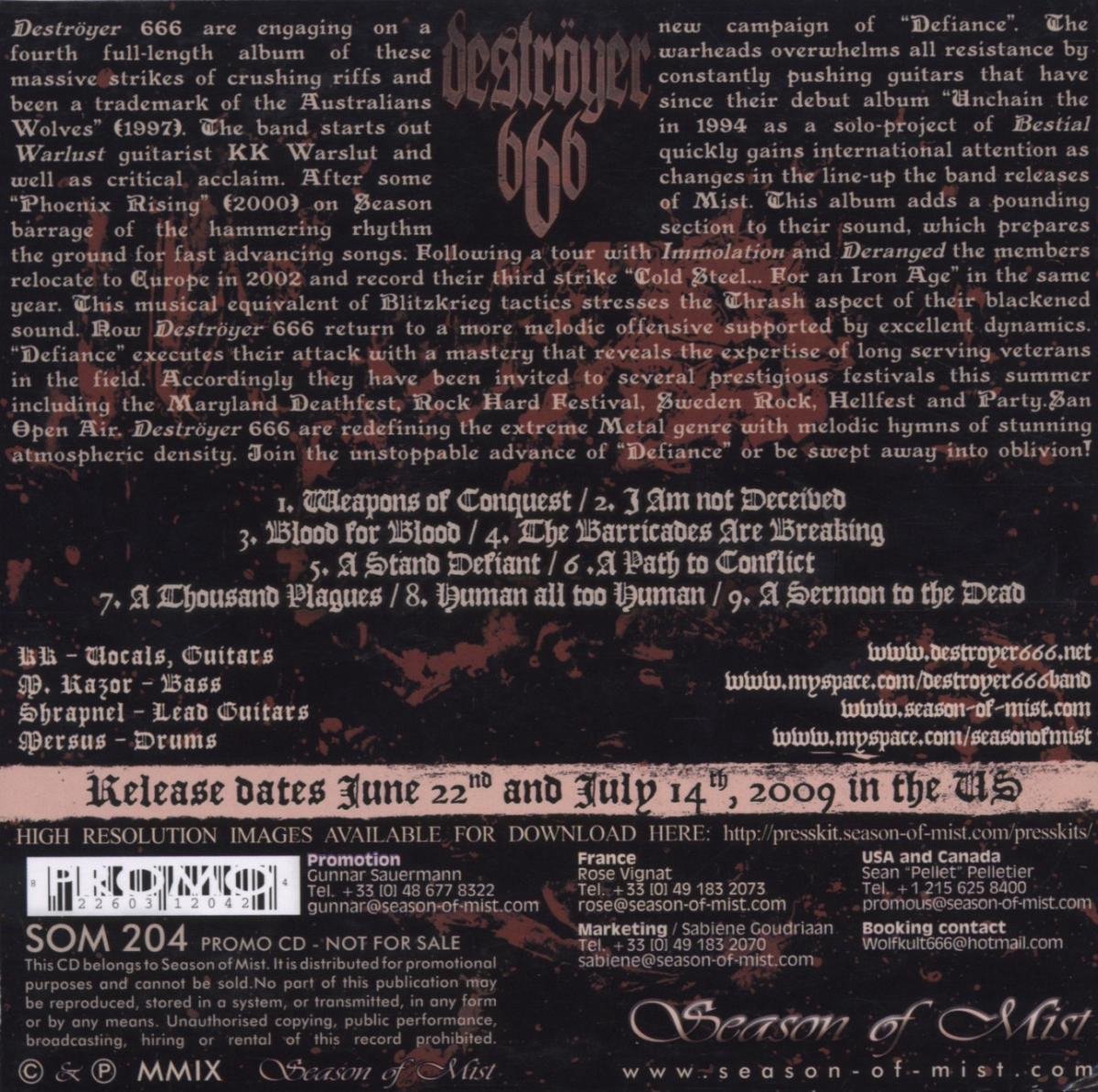 Defiance, Destroyer 666 | CD (album) | Muziek | bol.com