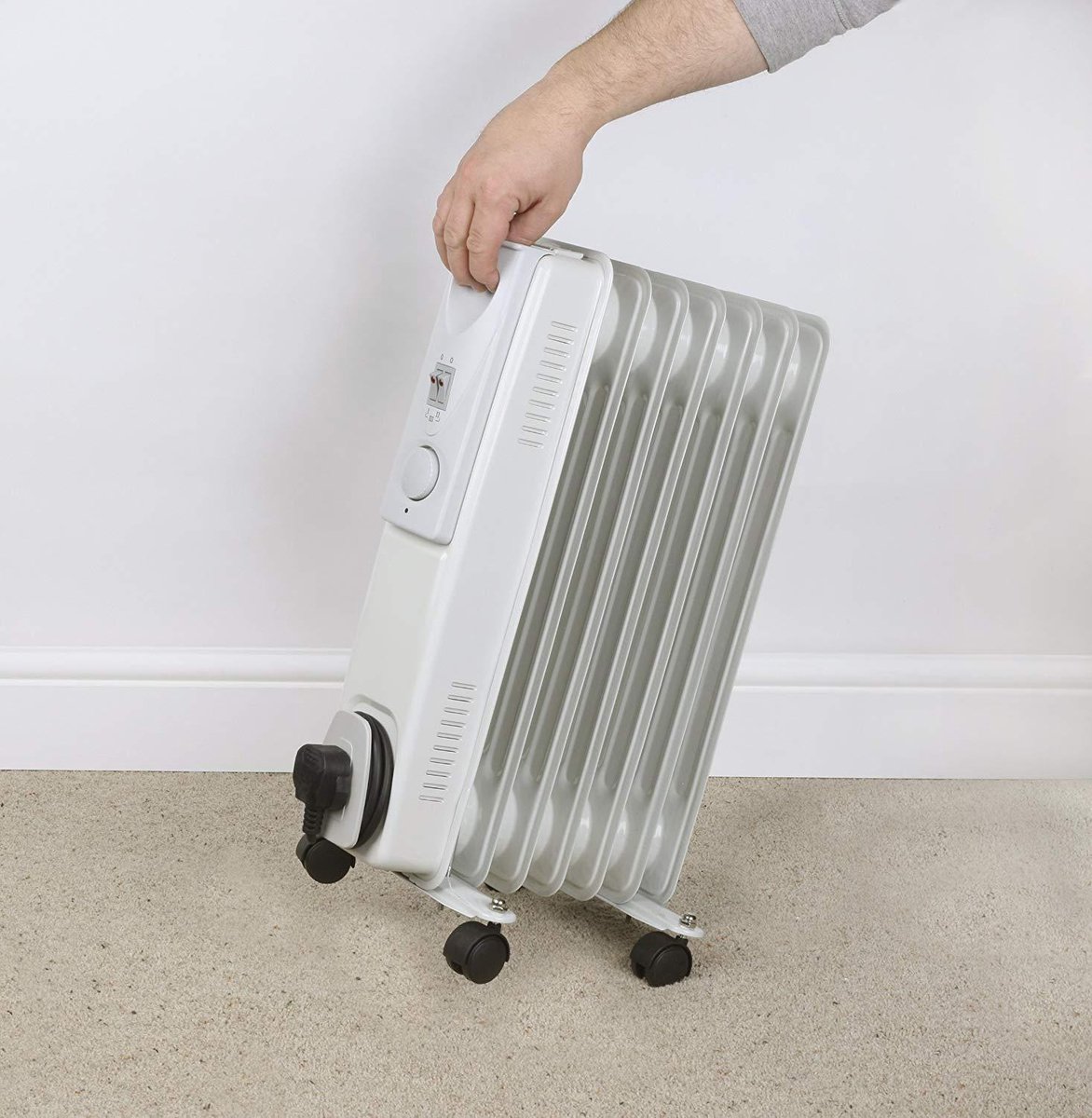 Beldray EH0564 1500W 7 Inch olie gevulde radiator met 3 warmte ...