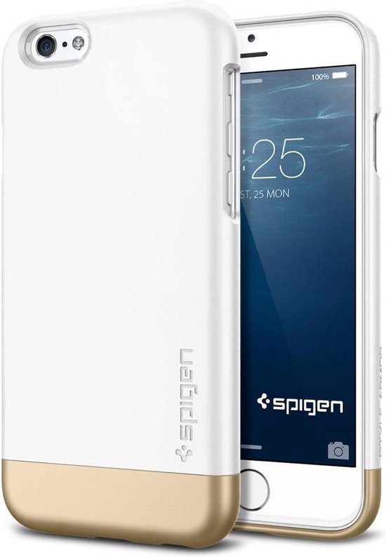 Spigen Style Armor Case Apple iPhone 6S Shimmery White | bol.com
