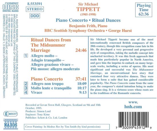 Benjamin Frith - Piano Concerto/Ritual Dances (CD), Benjamin Frith ...