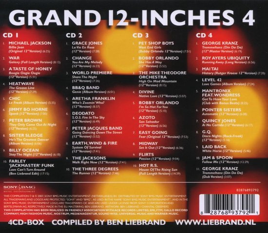 Grand 12 Inches 4, LIEBRAND, BEN | Muziek | bol