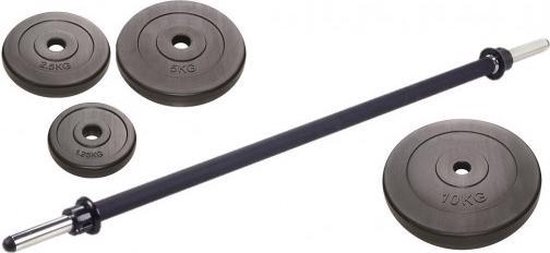 RS Sports Aerobic Pump Set- 150 cm - 20 kg - Zwart | bol.com