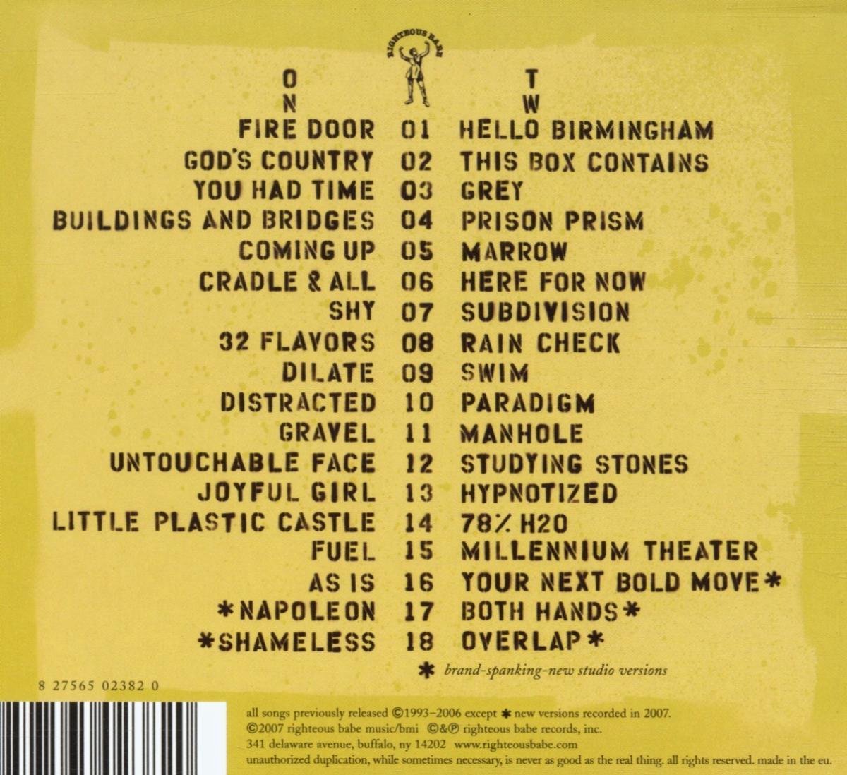 Canon, Ani Difranco | CD (album) | Muziek | bol