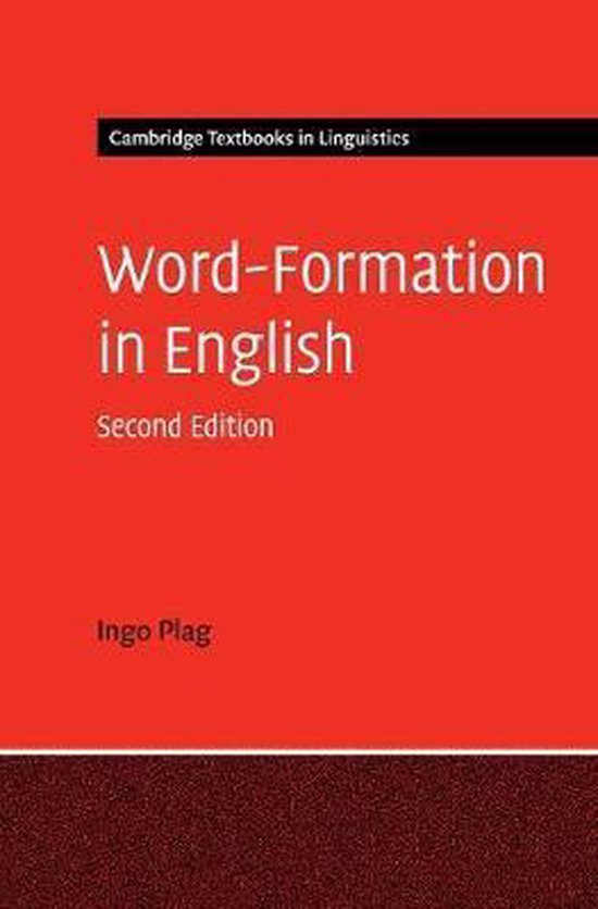 Cambridge Textbooks in Linguistics- Word-Formation in English ...
