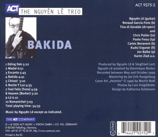 Bakida, Nguyen le Trio With Renaud Garcia-Fons & Tino Di G | CD (album ...