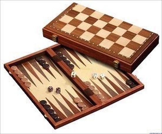 Schaak/Dam/Backgammon Kassette Veld 43 mm, Koningshoogte 75 mm ...