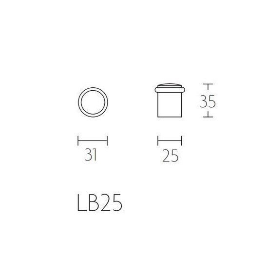 Formani BASICS LB25 deurstop vloer rvs | bol.com