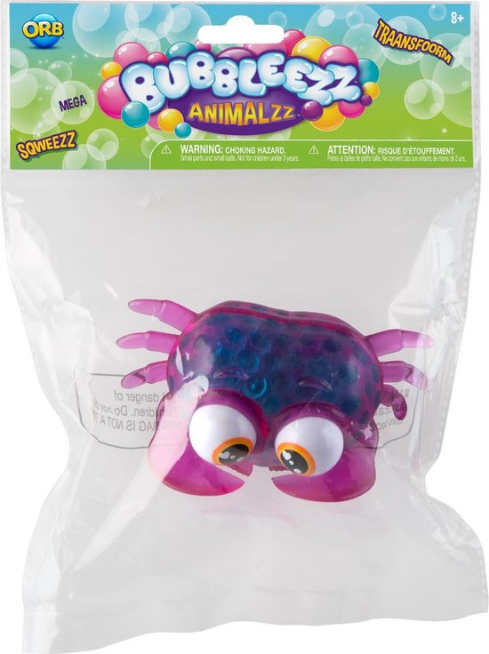 Bubbleezz Animalzz - Krab Paars | bol.com