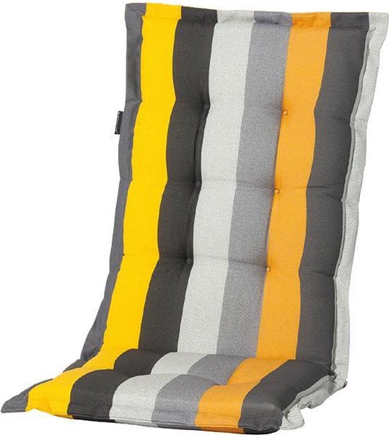 Madison tuinkussen hoog Victoria 123x50 cm - geel | bol