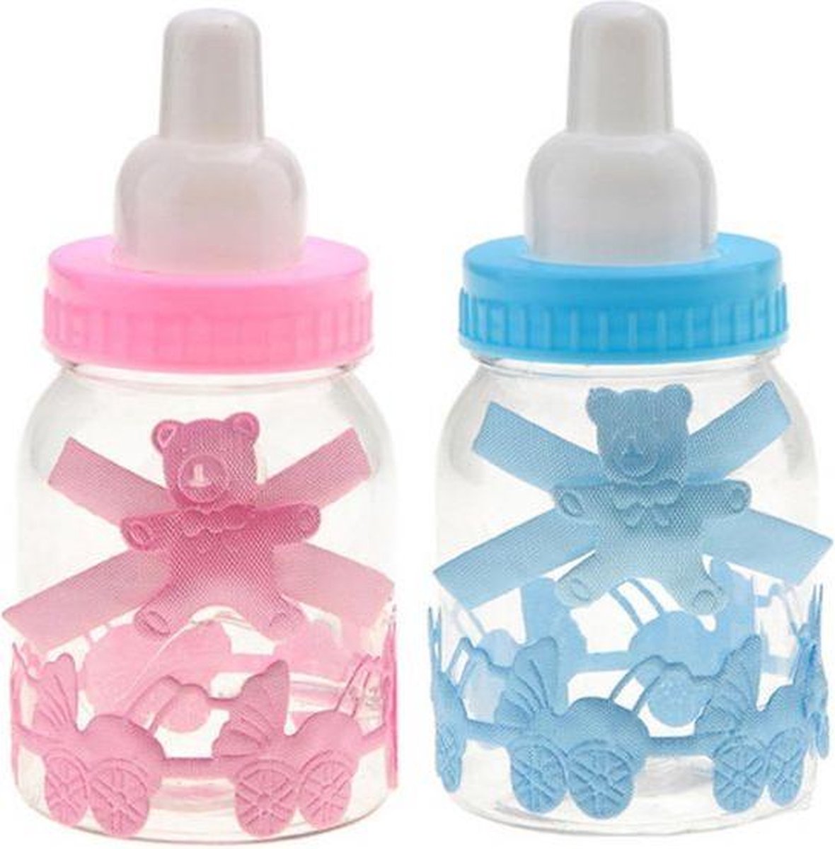 Papfles Babyshower - Babyshower Versiering - 30 flesjes - Blauw | bol.com