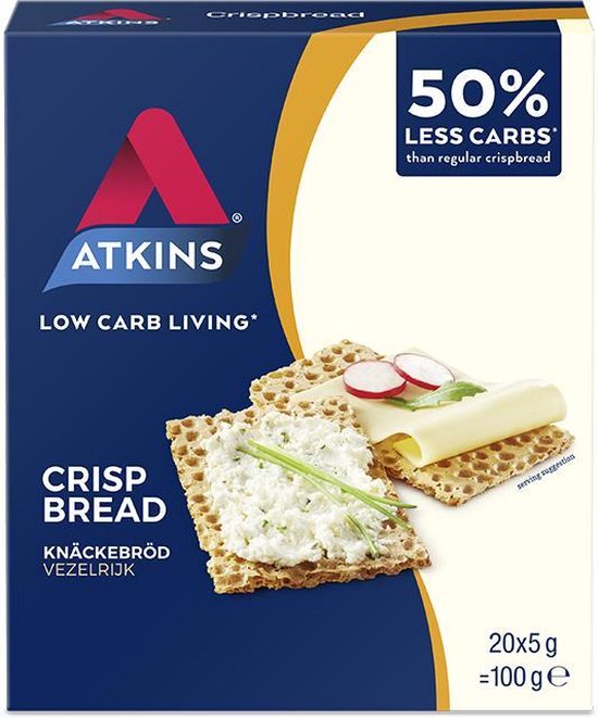Atkins Crispbread Maaltijdvervanger - 100g - 6 stuks | bol.com