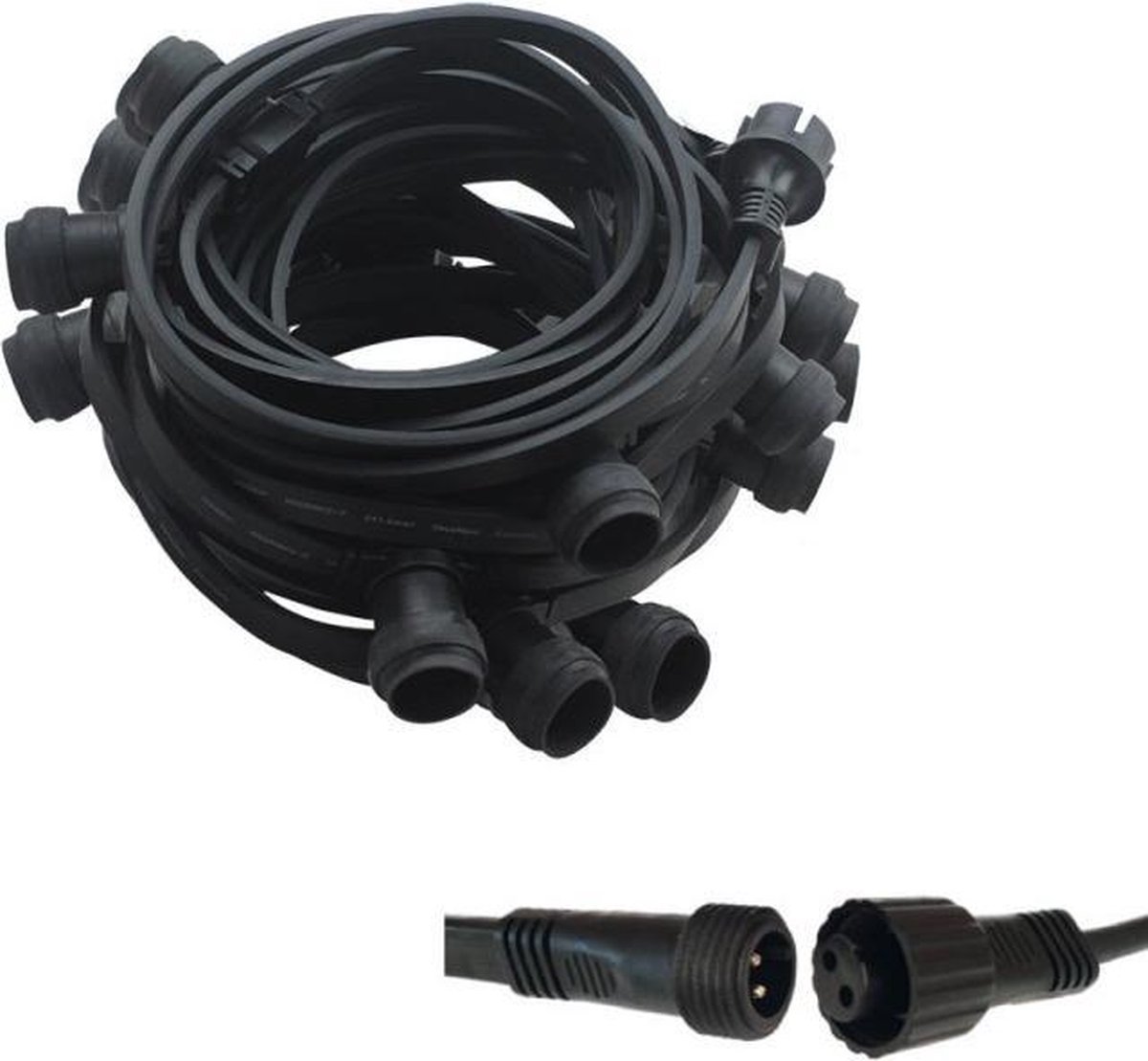 Câble d'excitation LEDmaxx noir avec raccord 20x E27 longueur 10 mètres ...