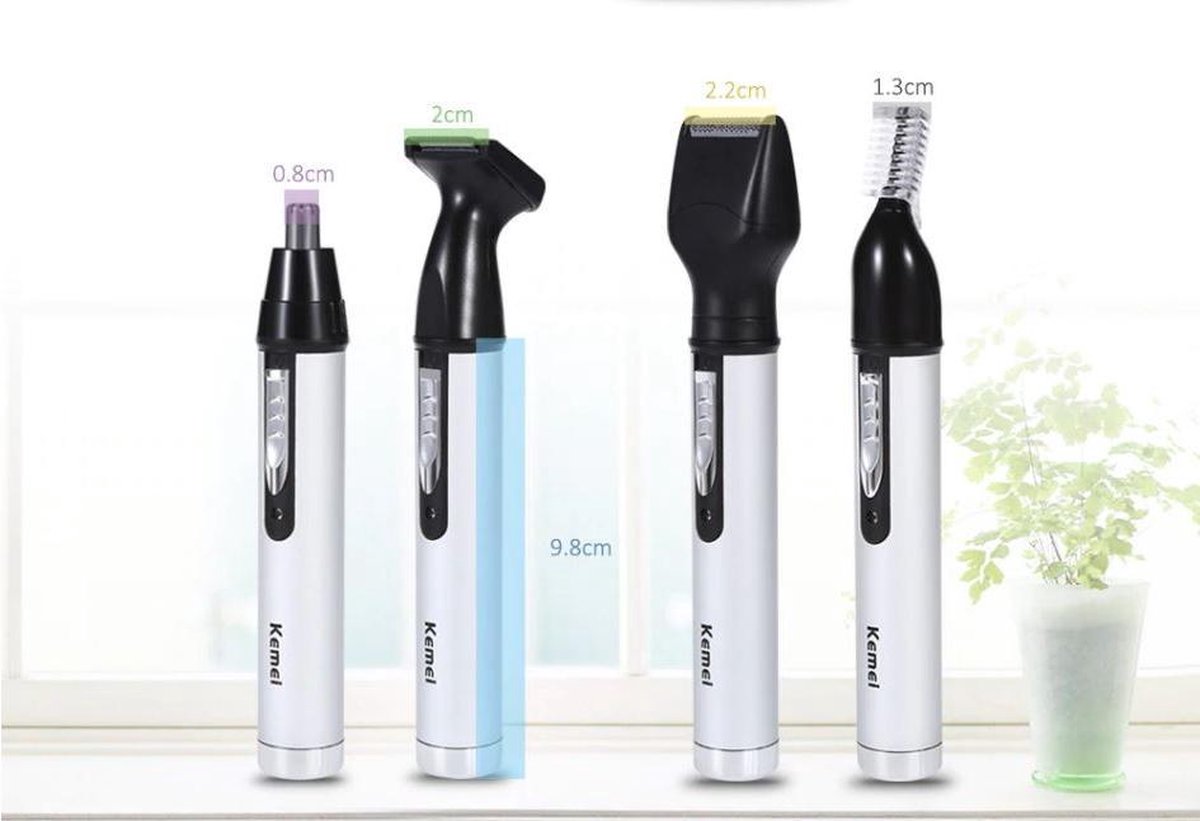 Neushaartrimmer- GezichtsHaartrimmer- 4 in 1 trimmer- Neushaar ...