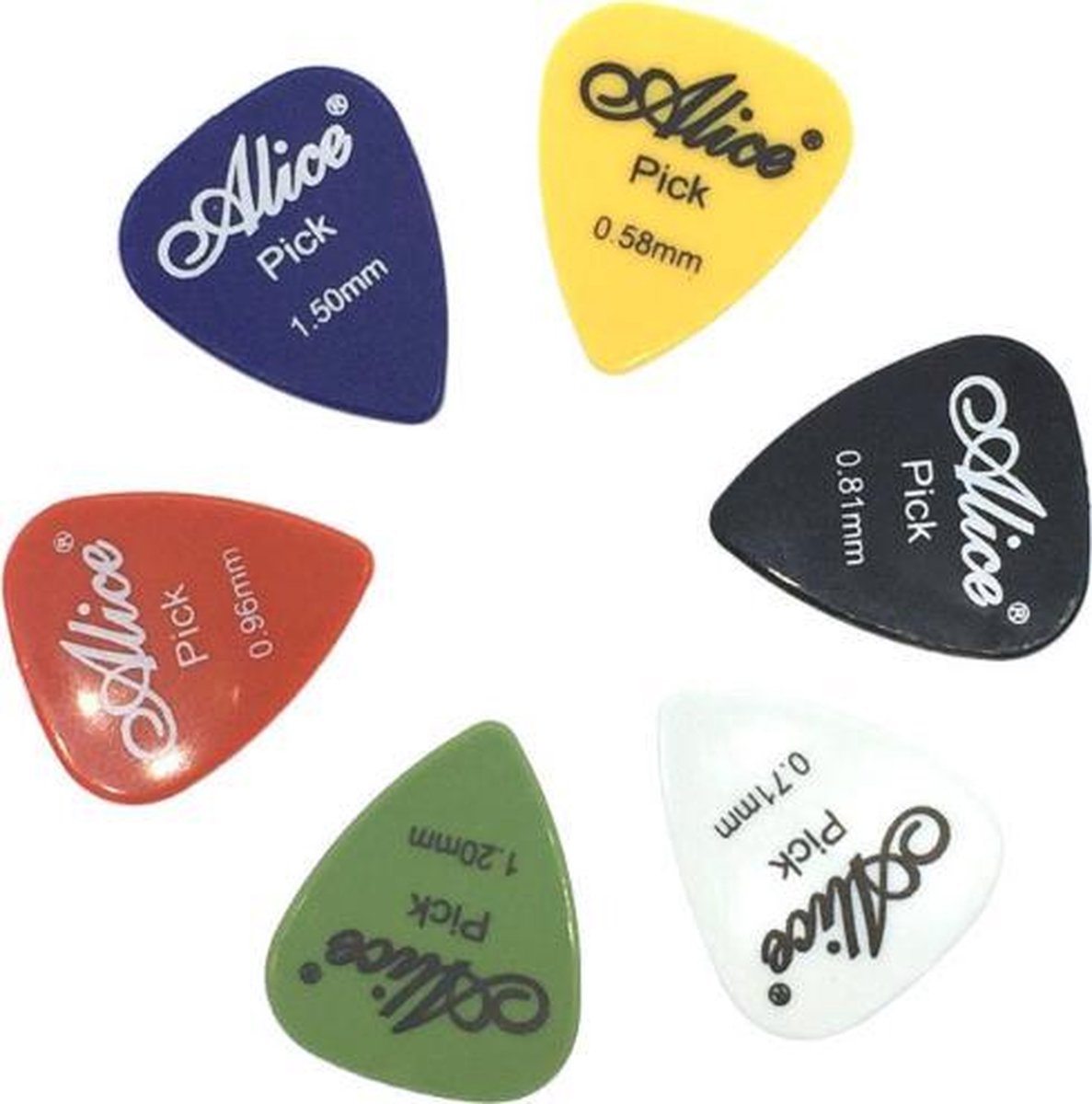 Set de 6 Plectres - Plectra Set - épaisseurs différentes | bol.com