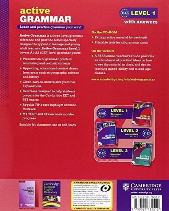 Active Grammar Level 1 Answers CDROM | 9780521732512 | Fiona Davis | Boeken | bol