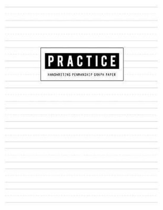 Handwriting Practice Paper, Black And White Publishing | 9781073009954 ...