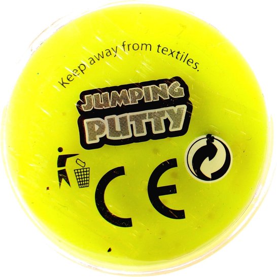 Johntoy Jumping Putty Met Oogjes Geel 4.5 Cm | bol