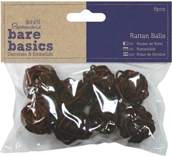 Rattan Ballen (8 stuks) - Klein - Bare Basics | bol.com