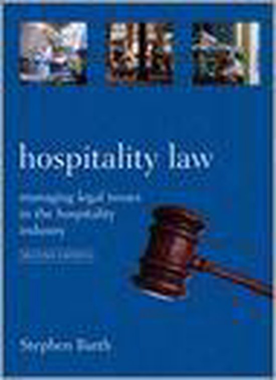 Hospitality Law, Stephen C. Barth | 9780471464259 | Boeken | bol.com