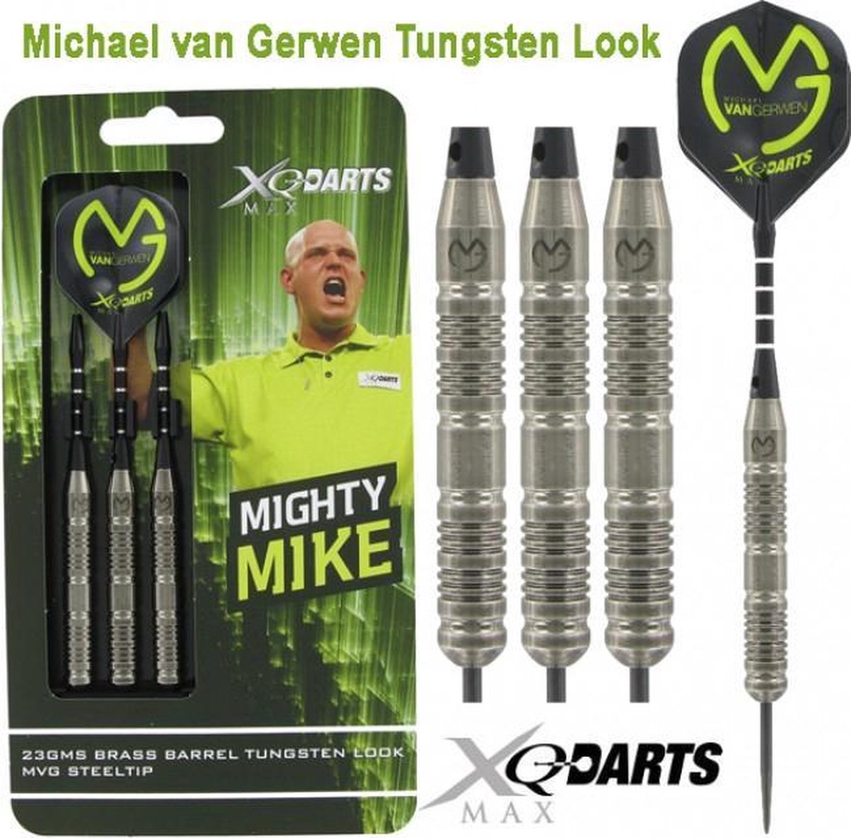 Michael van Gerwen Dartpijlen - Tungsten Look MET GESIGNEERDE KAART ...