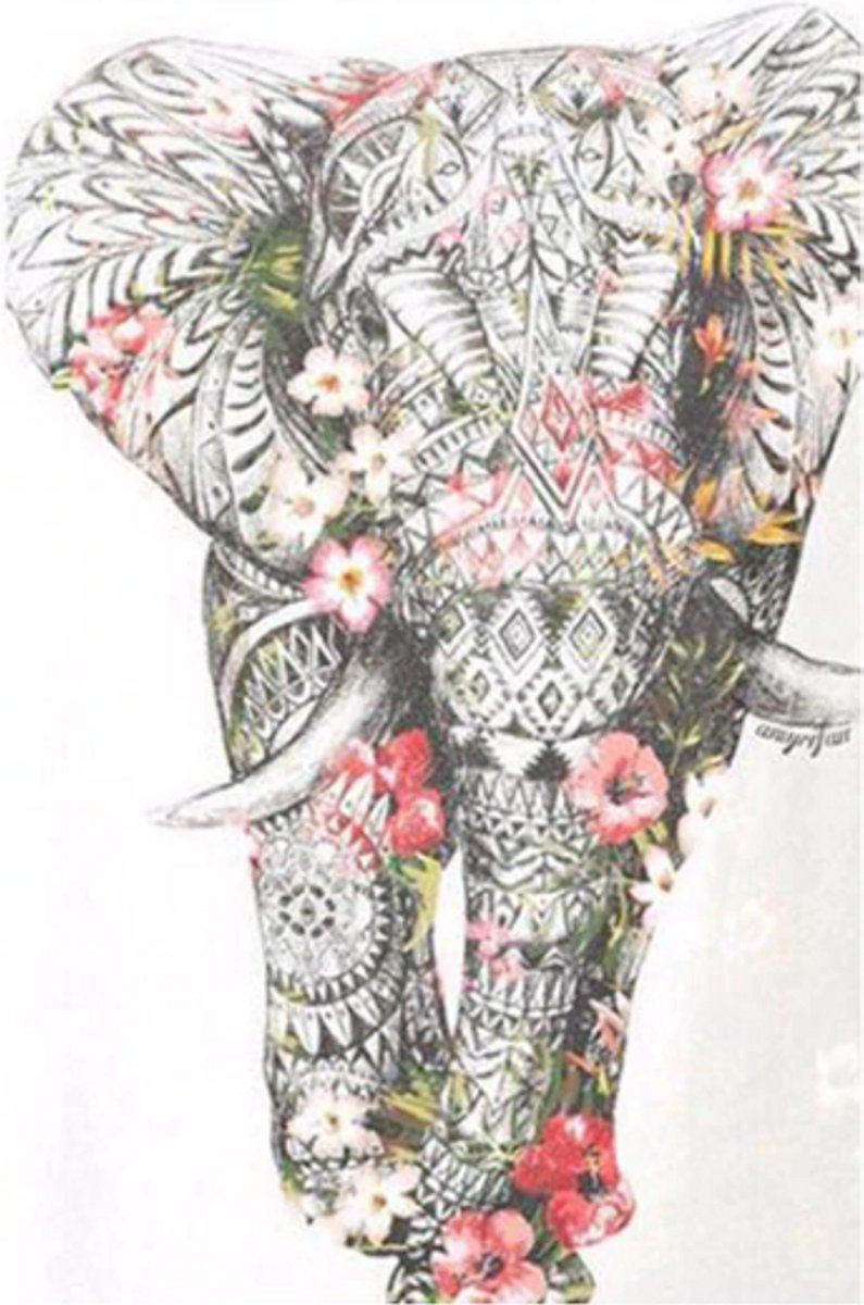 Delki® Diamond Painting Olifant - 40 kleuren - Vierkant - 30x40cm | bol.com