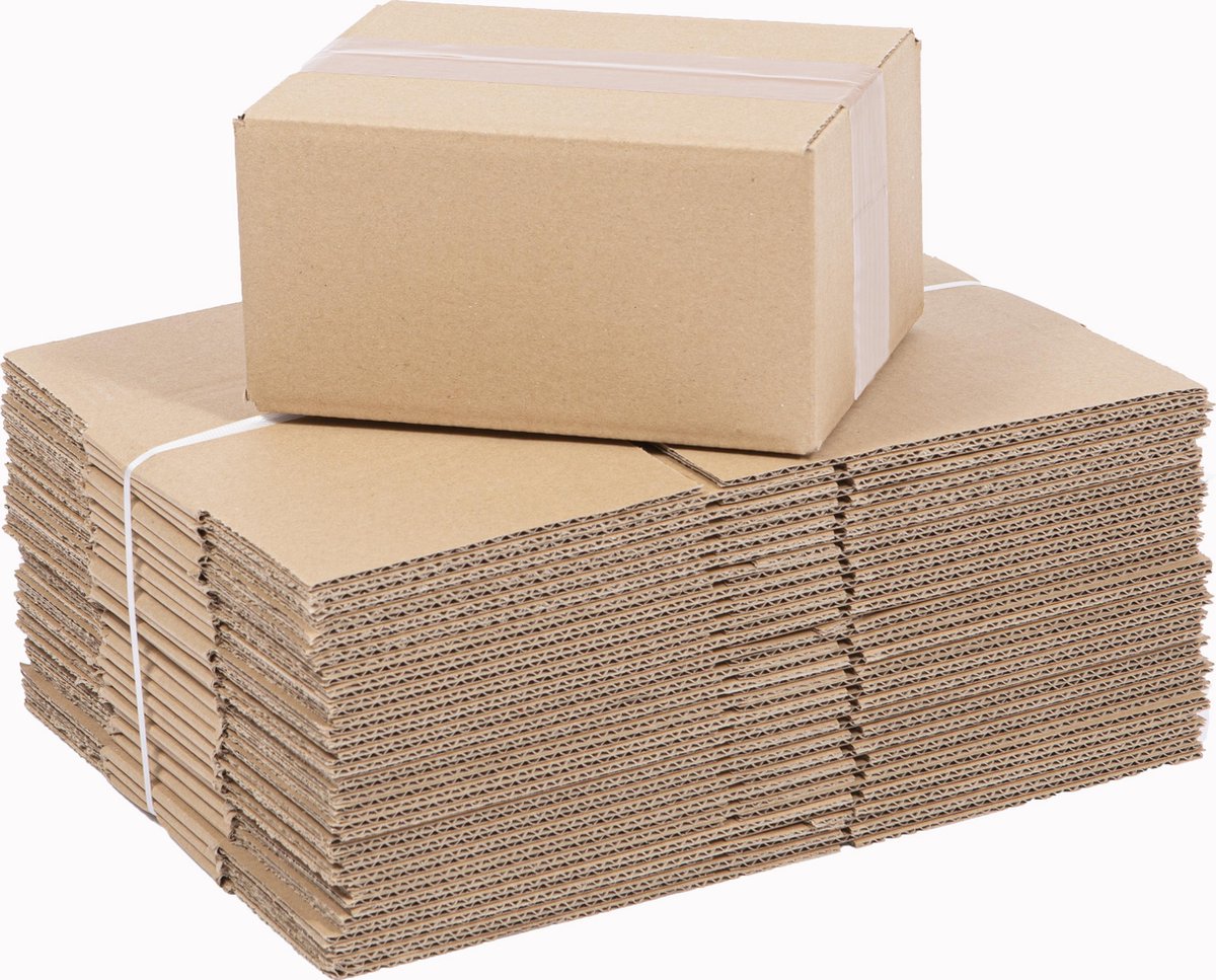 Verzenddoos 20cm x 15cm x 10cm - 25 stuks | bol