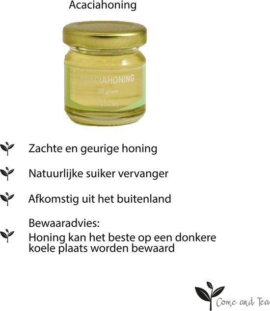 Come and Tea - Honing 200 gram - 4 soorten honing - Koolzaadhoning ...