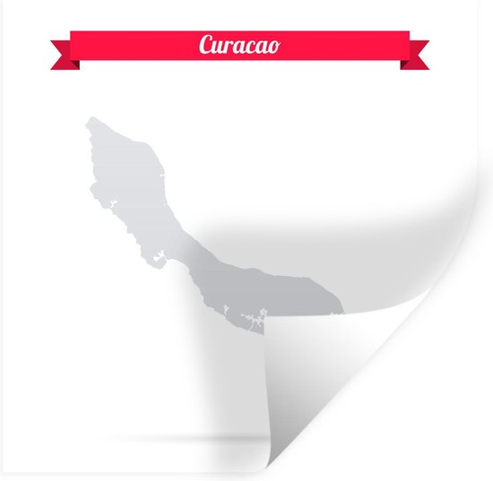 Sticker Muursticker Illustration de Curaçao - illustration de Curaçao ...
