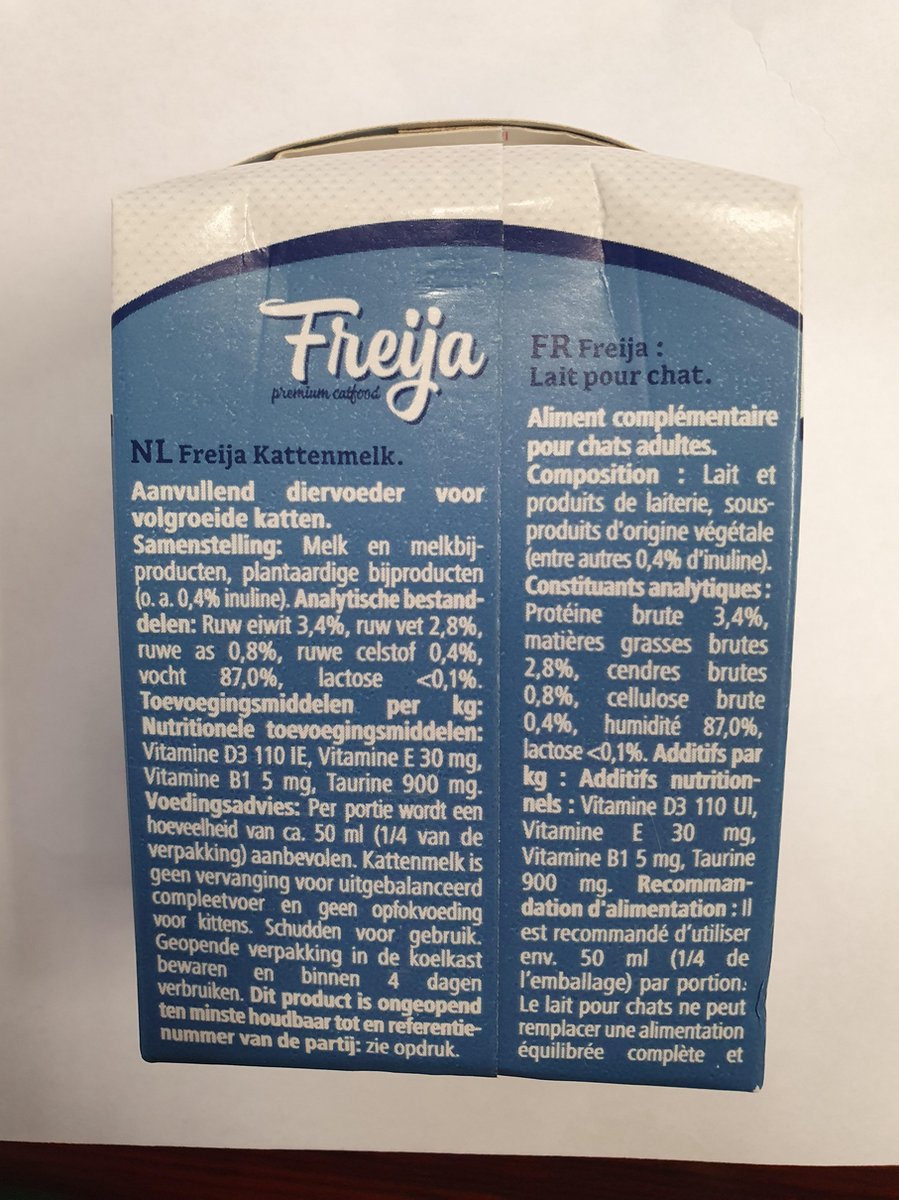 FREIJA Cat milk/katten melk - 200 ml x 5 stuks met zeer laag ...