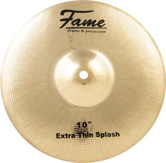 Fame Masters B20 Extra Thin Splash, 10", Natural Finish - Splash-bekken ...