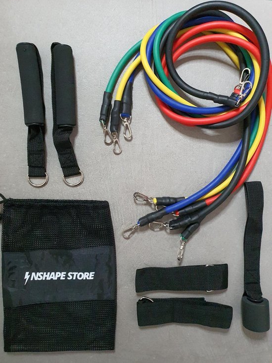 INSHAPE STORE- Fitness- elastieken set-fitness elastieken-sport ...
