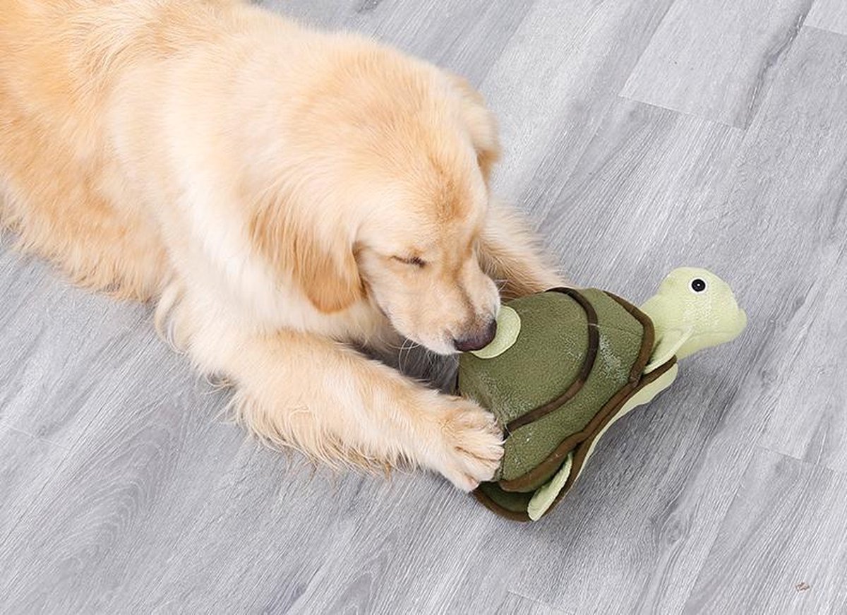 Honden knuffel met verstop vakjes - Honden speelgoed met 7 verstop ...