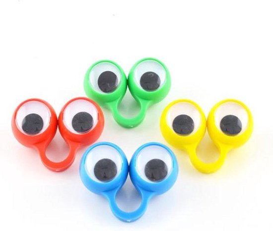3BMT Vingeroogjes - vingerspionnen - wiebeloogjes voor op vingers set ...