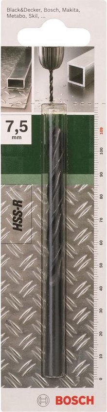Bosch - Metaalboren HSS-R, DIN 338 7,5 x 69 x 109 mm | bol.com