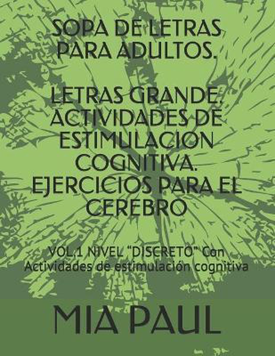 Discrecion- Sopa de Letras Para Adultos. Letras Grande. Actividades de ...