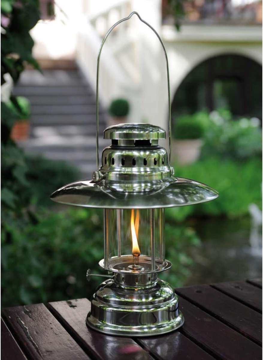 Boomex RVS Olielamp / Tafellamp / stormlantaarn / stallamp Merkur | bol.com