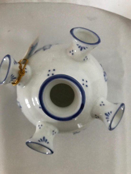 tulpvaas D9 H9 tulpreliëf BL Royal Twickel vaasje Delfts Blauw | bol