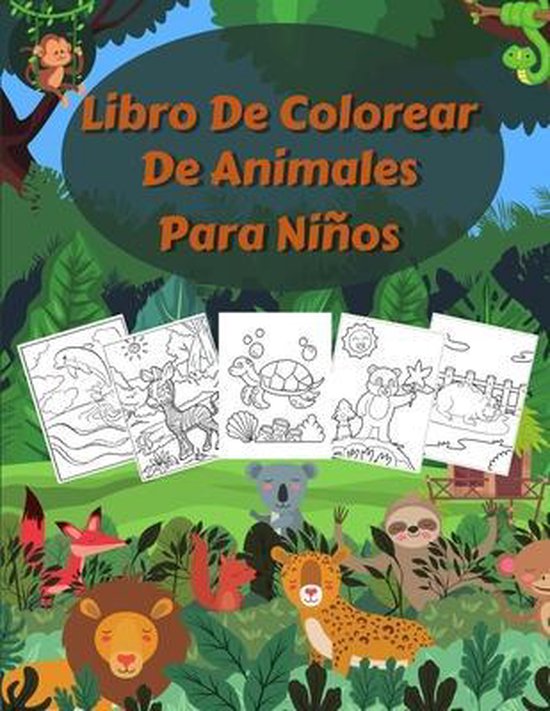 Libro De Colorear De Animales Para Niños: Libros para colorear para ...