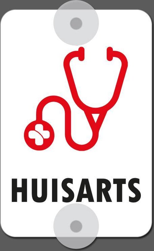 autobord - logo - huisarts - 10cm x 15cm | bol