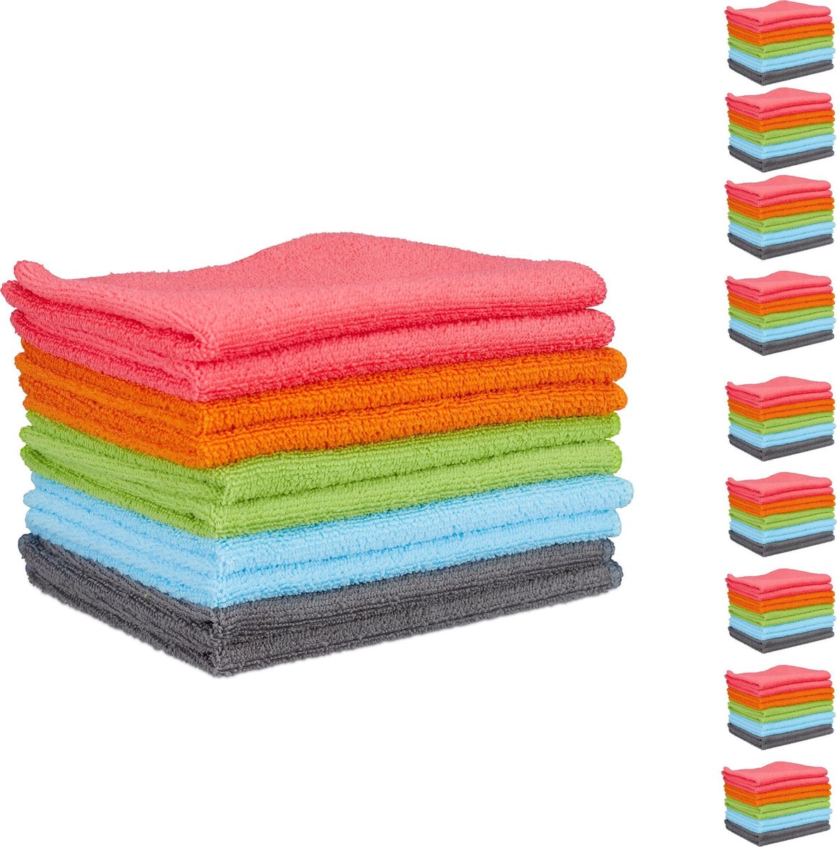 Relaxdays 100x microvezeldoek - microvezeldoekjes - wonderdoekjes ...