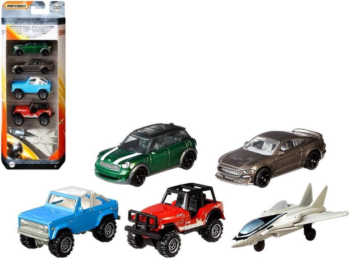 Matchbox - Top gun - 5 pack - Maverick - Van Mattel | bol.com
