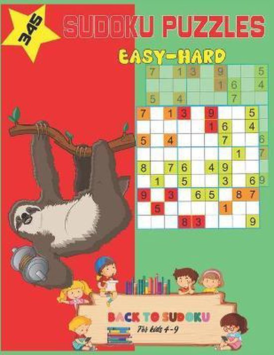 345 Easy-Hard Sudoku Puzzles For Kids 4-9 ( Back To Sudoku ), Sk ...