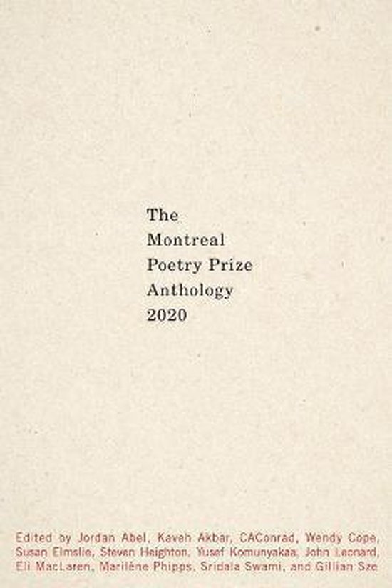 Global Poetry Anthology-The Montreal Prize Anthology 2020 ...