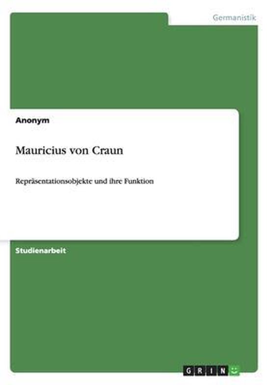 Mauricius von Craun | 9783656522942 | Anonym | Boeken | bol.com