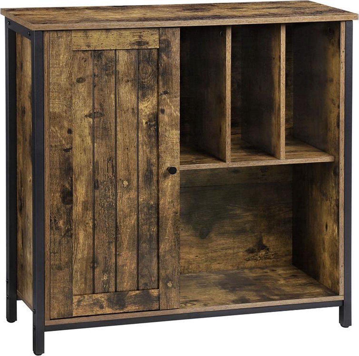 MIRA Home - Dressoirkast - Dossierkast met vakken - Industrieel - Hout ...