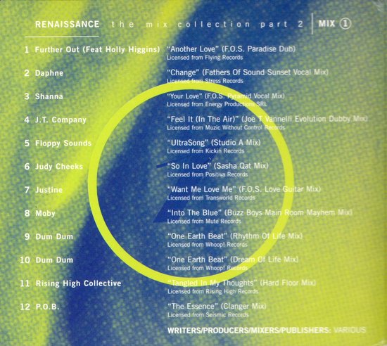 John Digweed - Renaissance / The Mix collection Volume 2, John Digweed ...