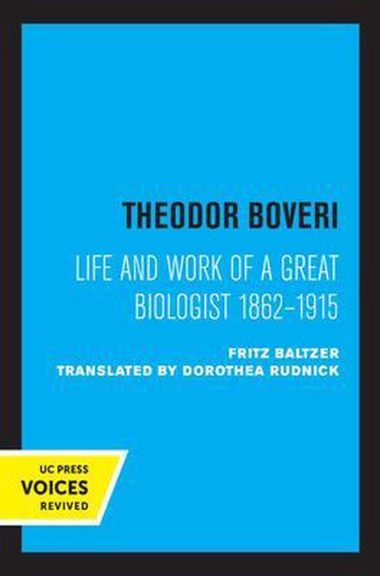 Theodor Boveri, Fritz Baltzer | 9780520368583 | Boeken | bol.com