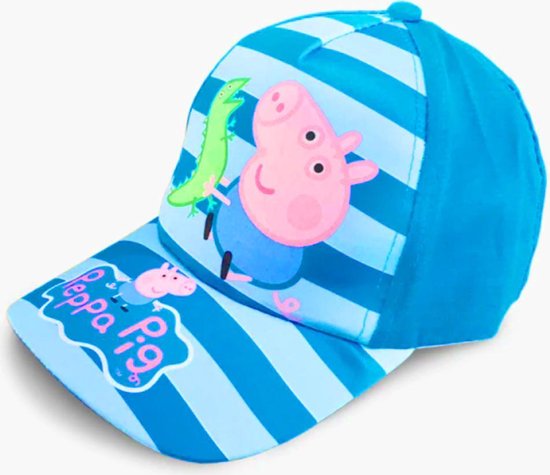 Peppa Pig Baseball Cap (blauw) - Pet voor kinderen - Peppa & George | bol