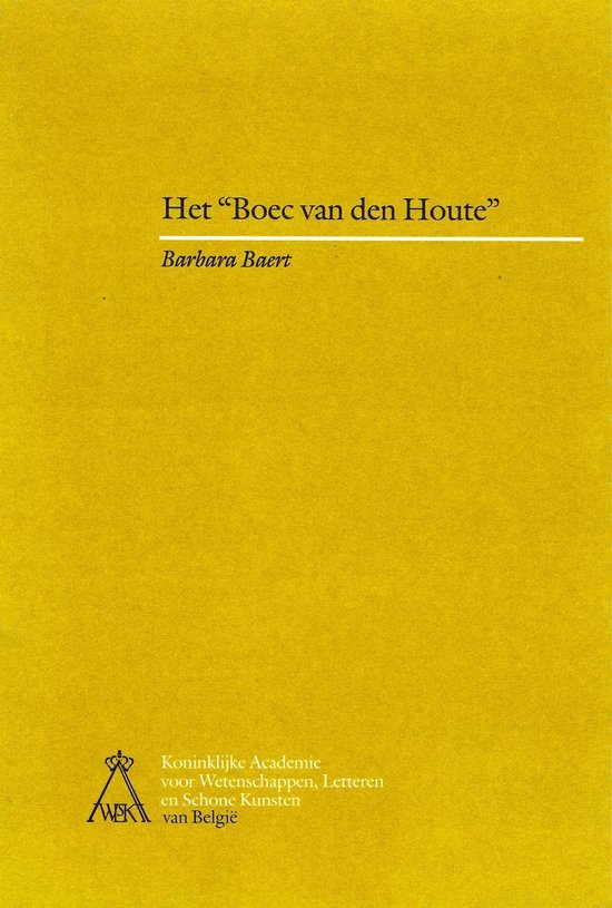 Het 'boec van den houte', B. Baert | 9789065696335 | Boeken | bol